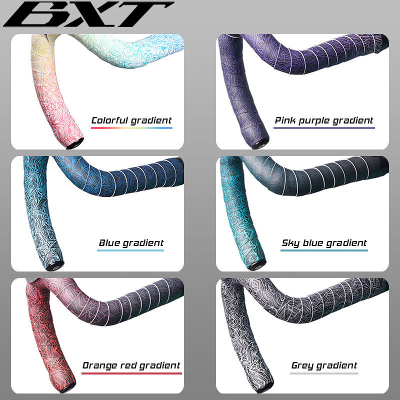 BXT 2025 New Road Bike Bar Tape Ice Crack Gradient Color Handlebar Tap ...