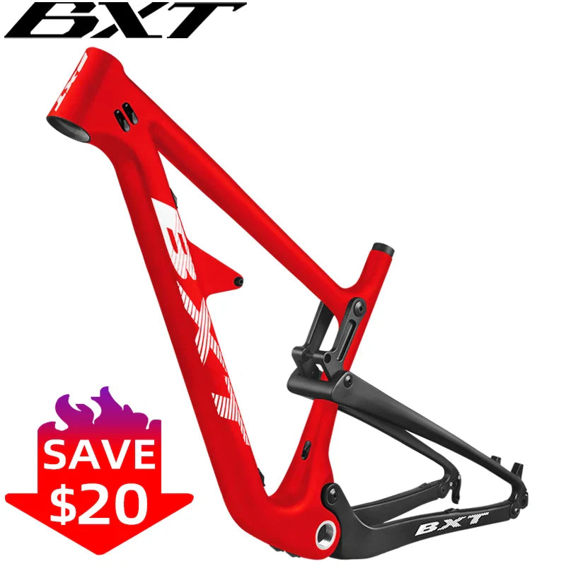 BXT All Mountain Full Suspension Bicycle Frame BSA 29er Plus AM quadro ...